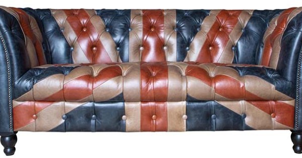 Gallagher Chesterfield Sofa - Union Jack Aniline Leather | 2-Seater